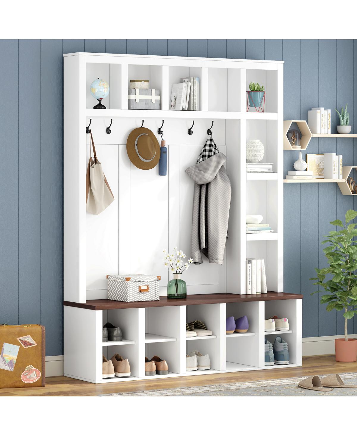 Click here for Streamdale Furniture Farmhouse 4-in-1 Hall Tree wi... prices