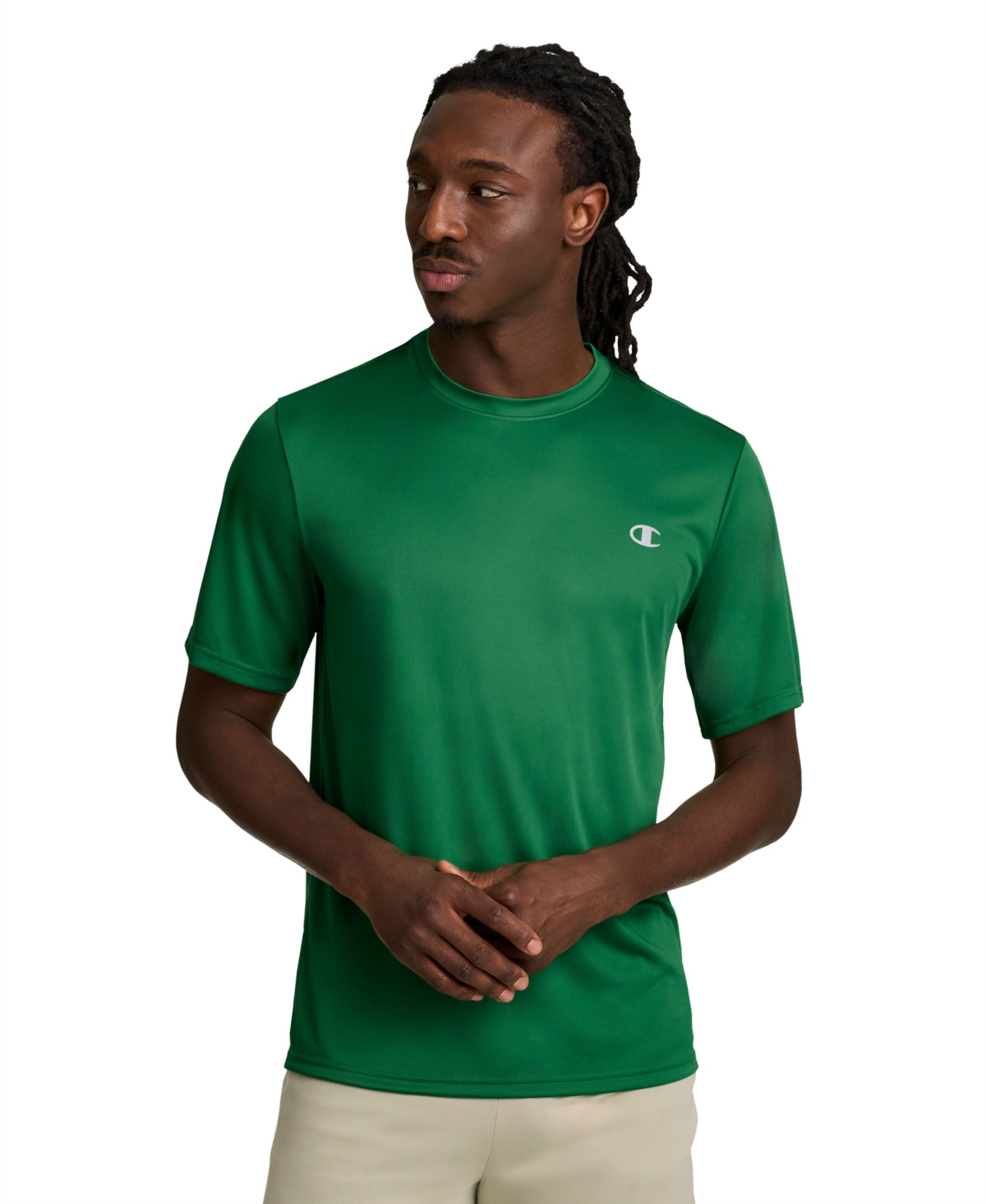 Click here for Champion Mens Double Dry T-Shirt - Verdant Green prices