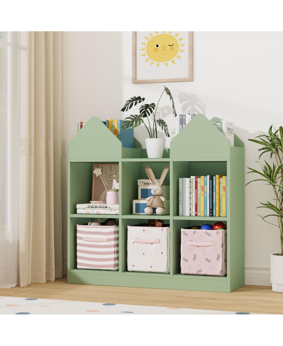 Click here for homfan Kids Castle Cube Toy Storage Organizer  Woo... prices