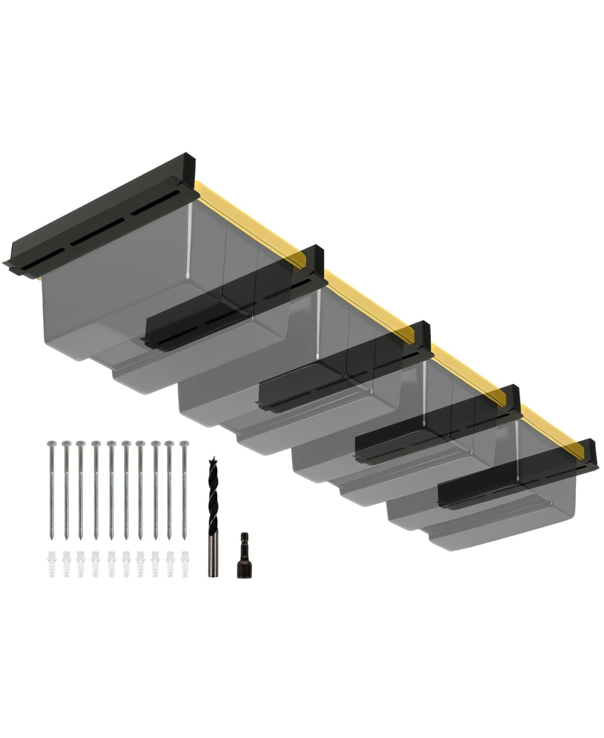 Click here for Xdovet Overhead Ceiling Rack 4-Bin Storage System... prices
