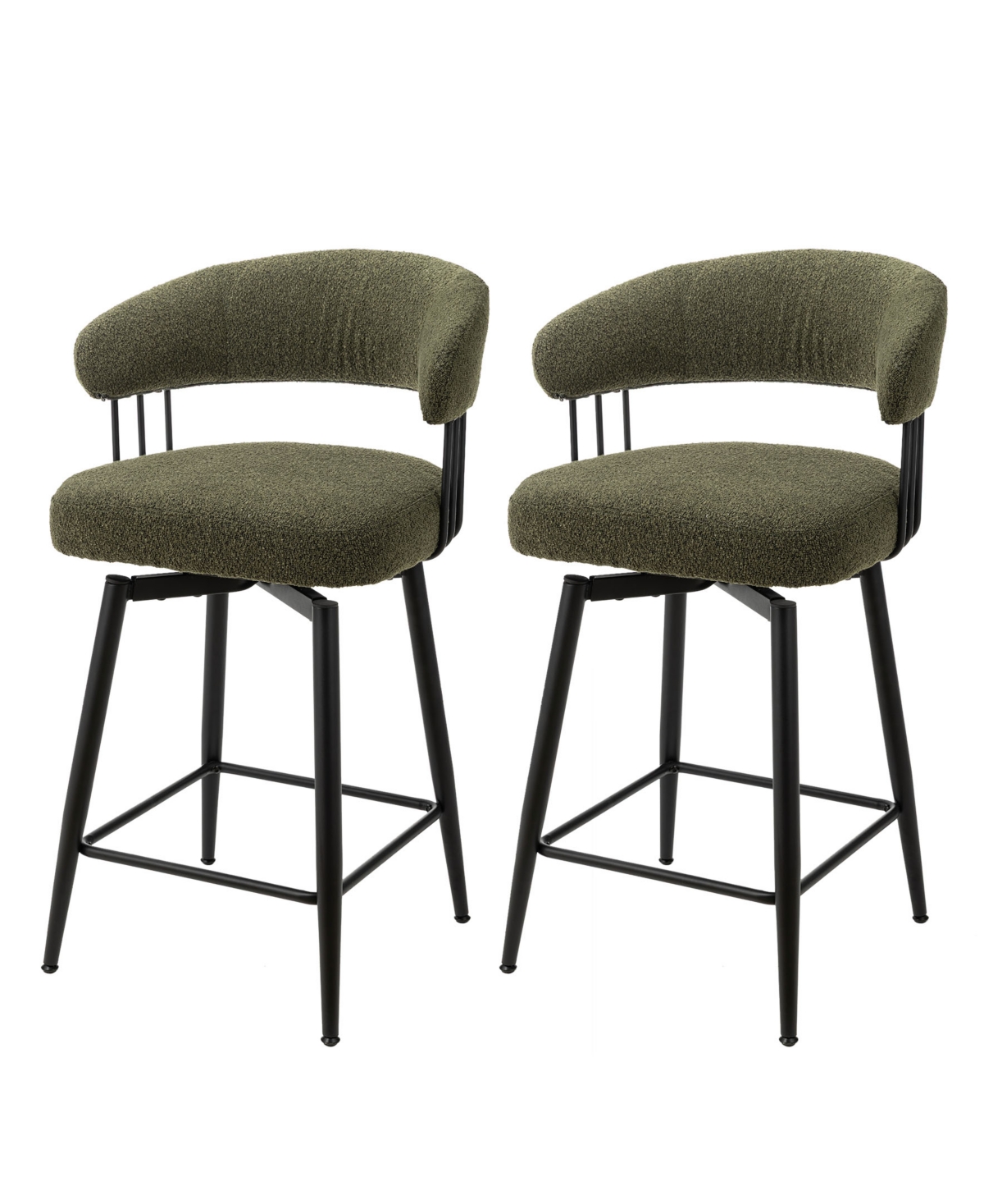 Click here for Glitzhome Modern Leatherette Swivel Counter Stool... prices