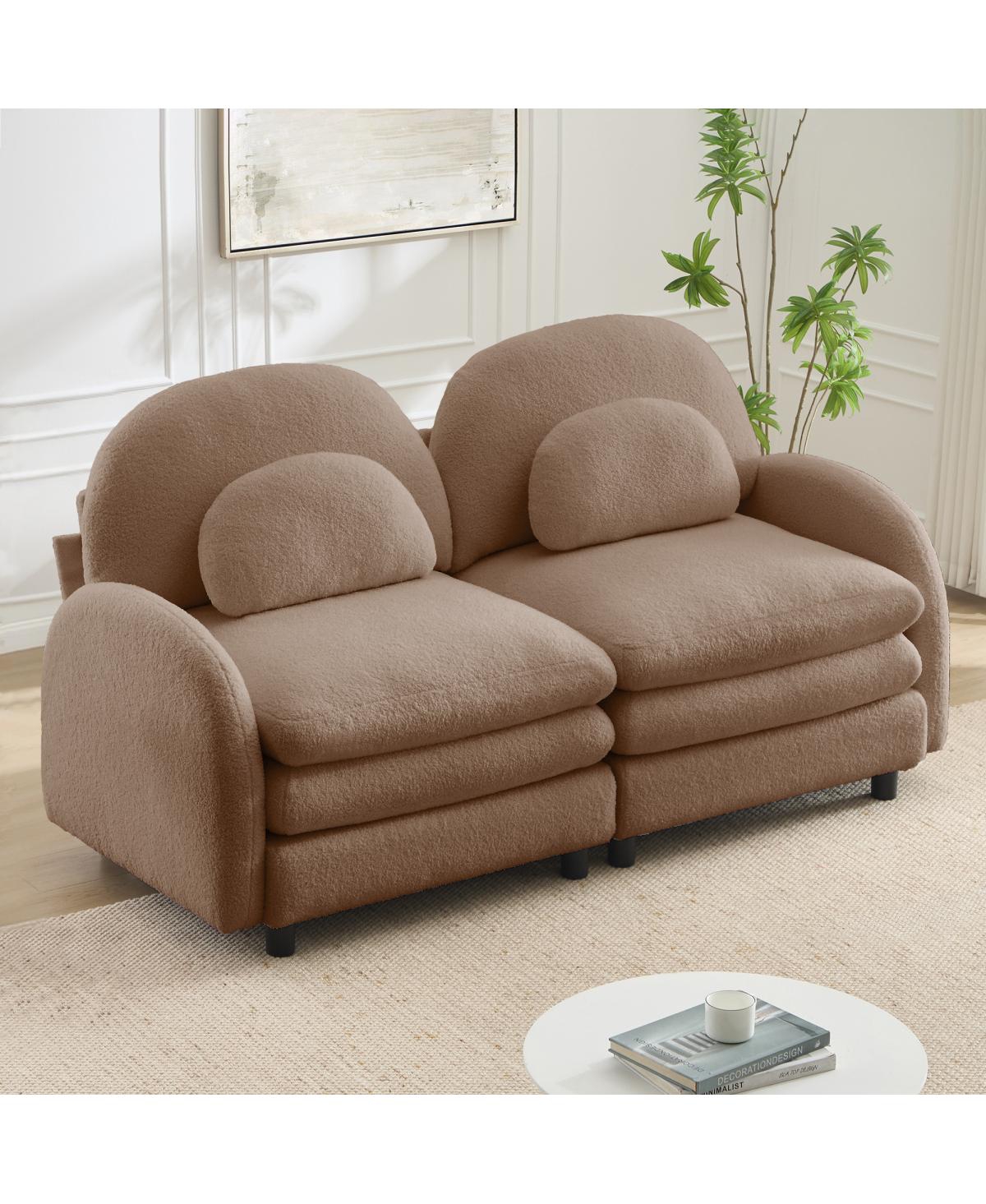 Click here for Streamdale Furniture Teddy Fabric Cloud-like 2-Sea... prices