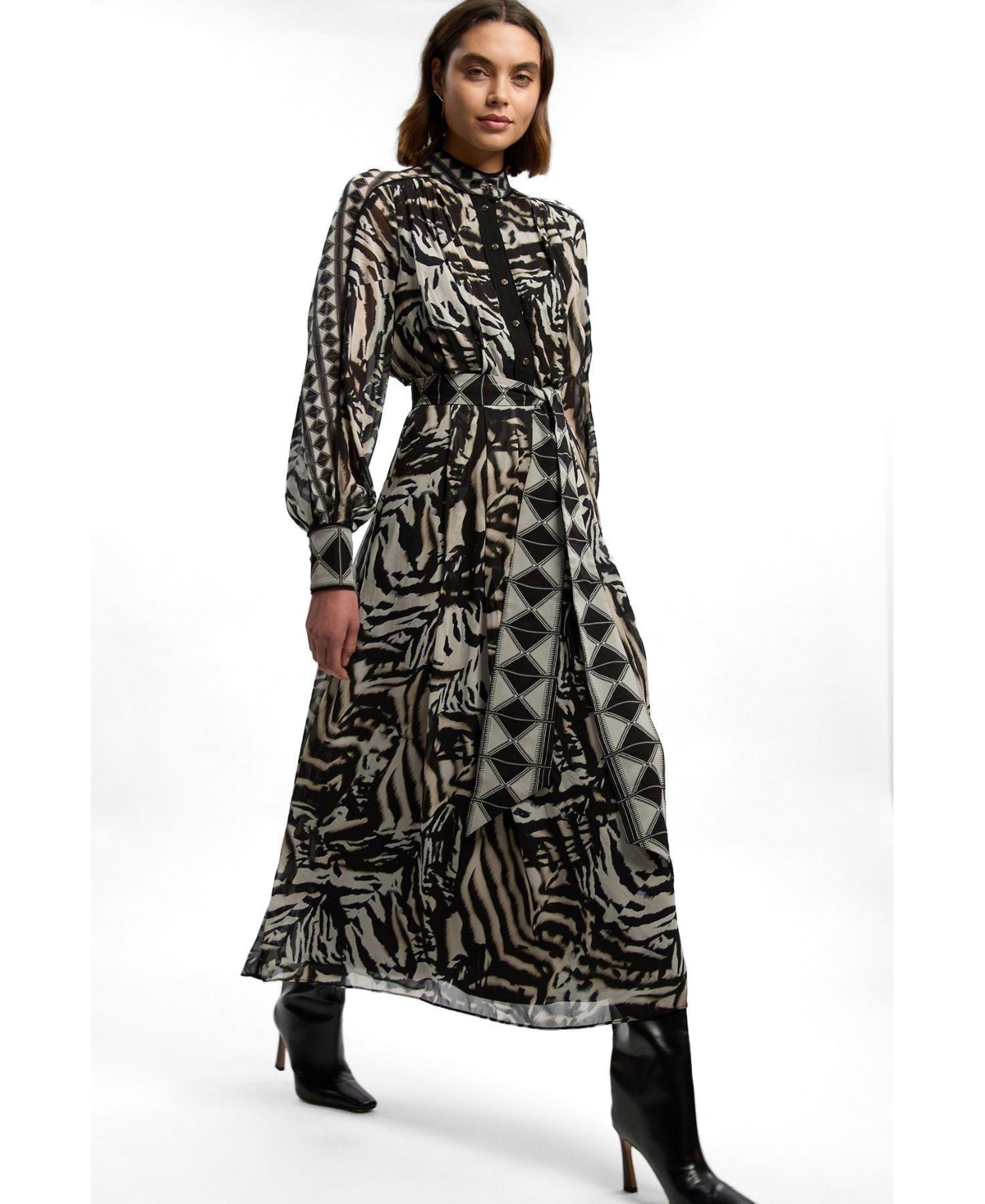 Click here for Karen Millen Womens Animal Print Maxi Dress - Anim... prices