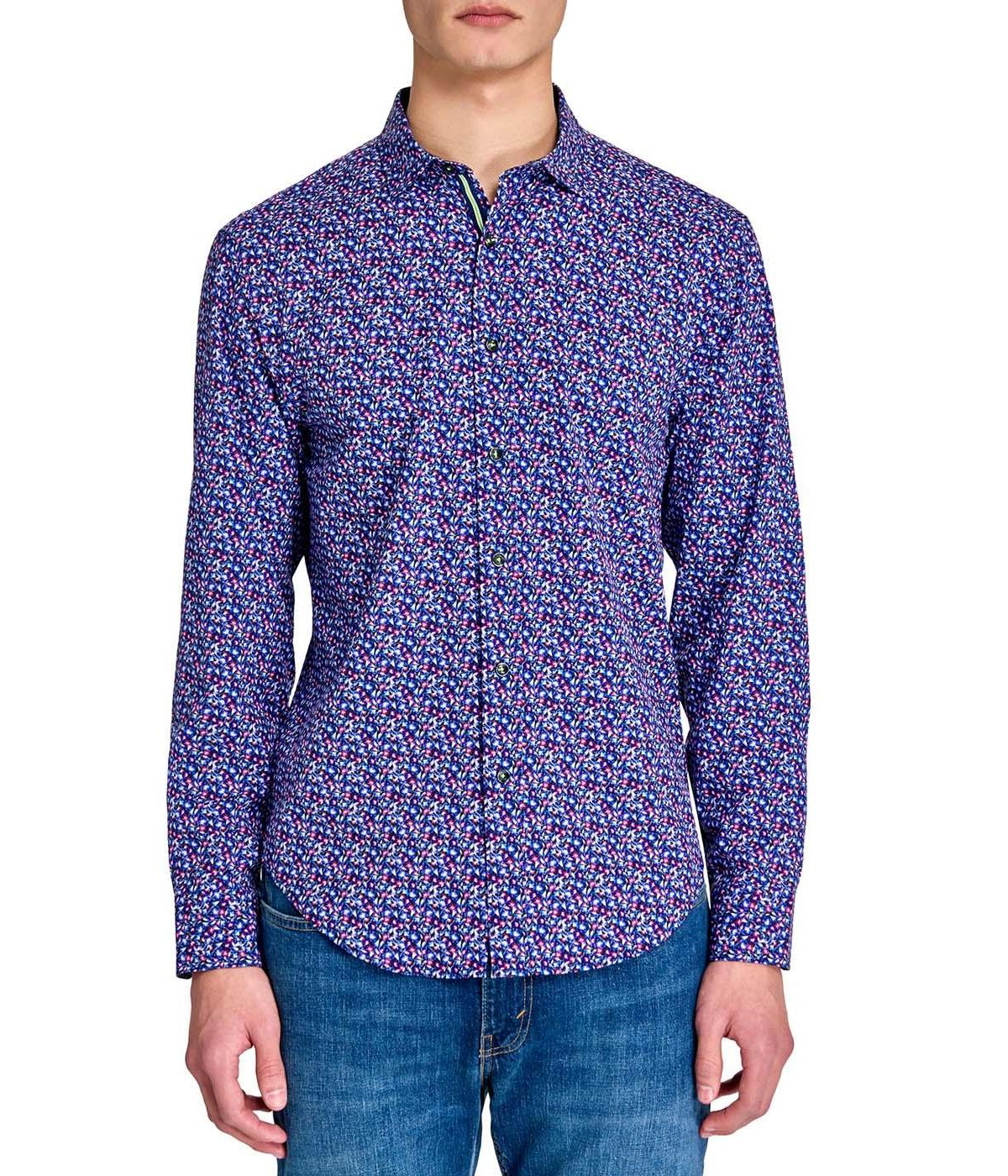 Click here for Society of Threads Mens Regular Fit 4-Way Stretch... prices