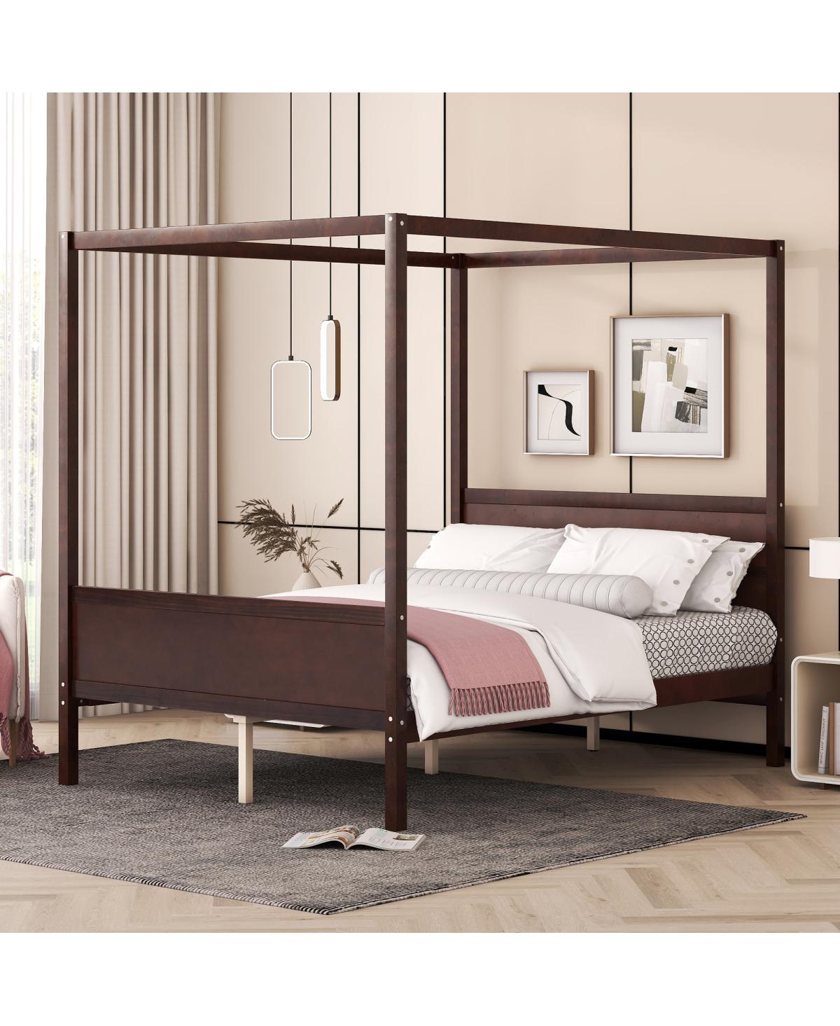 Click here for Streamdale Furniture Canopy Platform Bed with Head... prices