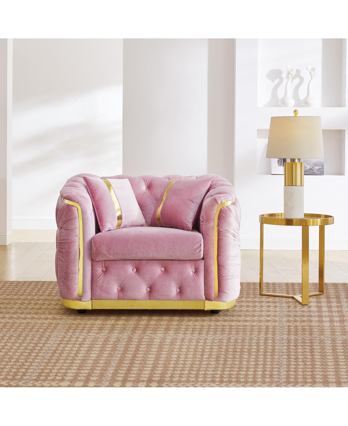 Click here for Streamdale Furniture Mid-Century Modern Velvet Che... prices