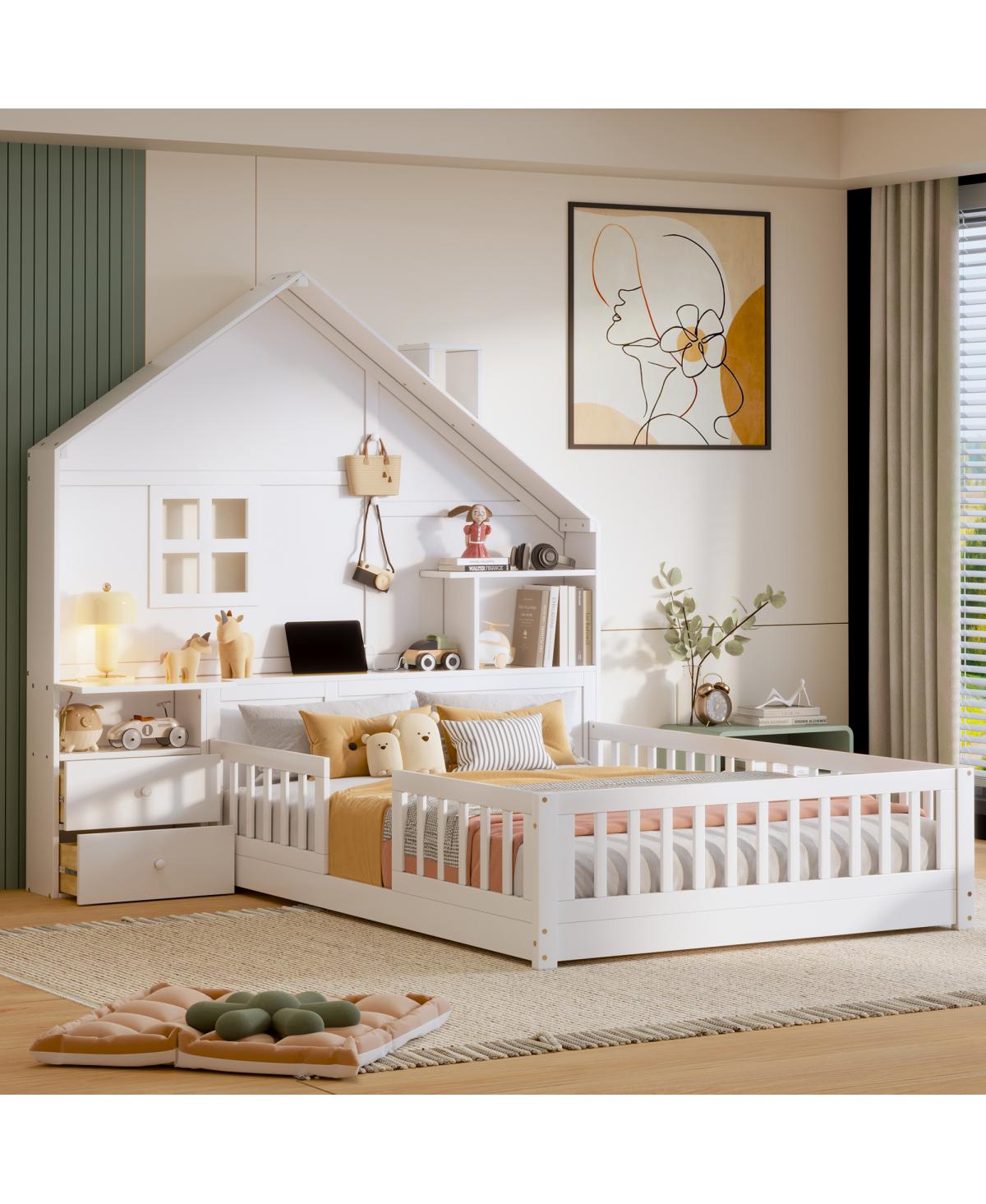 Click here for Streamdale Furniture House Bed with Storage Shelve... prices