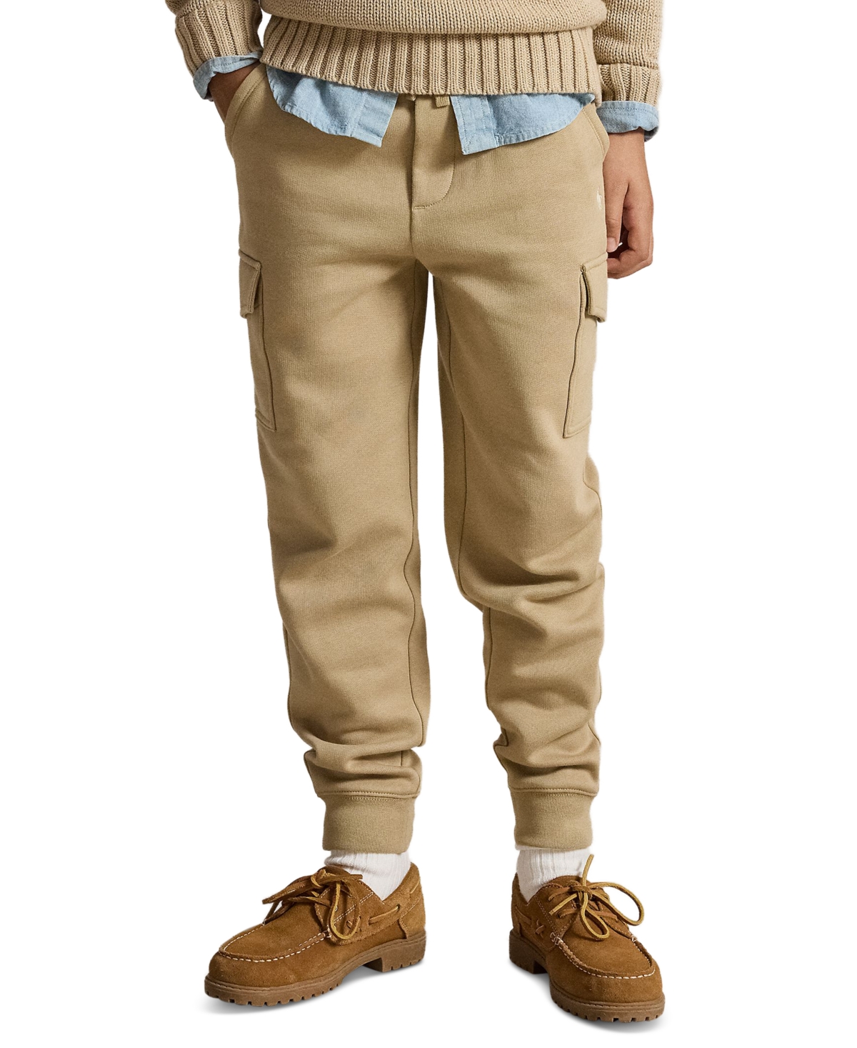 Click here for Polo Ralph Lauren Boys 8-20 Fleece Cargo Jogger Pa... prices