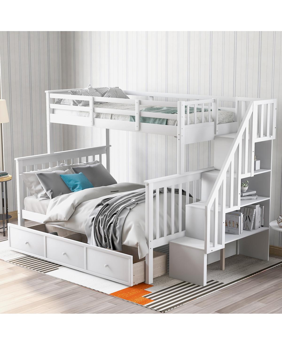 Click here for Streamdale Furniture Twin-Over-Full Stairway Bunk... prices