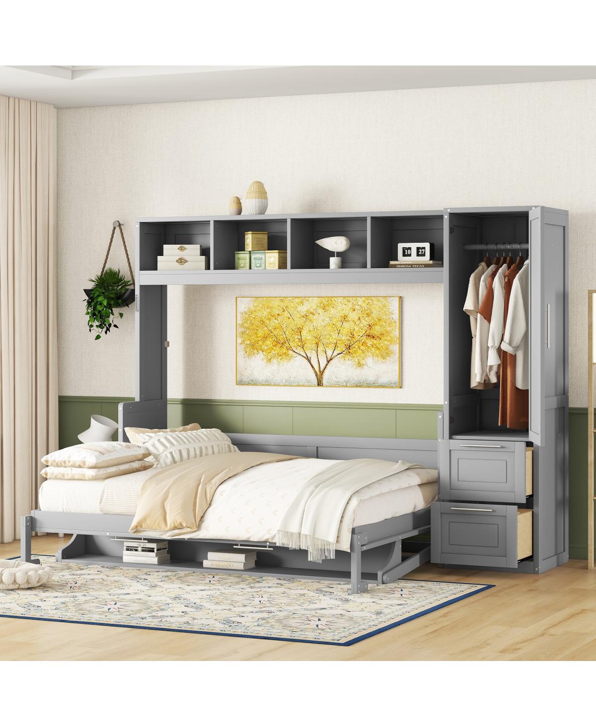 Click here for Streamdale Furniture Queen Size Murphy Bed Wall Be... prices