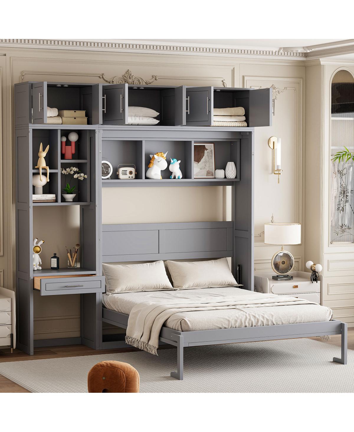 Click here for Streamdale Furniture Murphy Bed with Desk Storage... prices