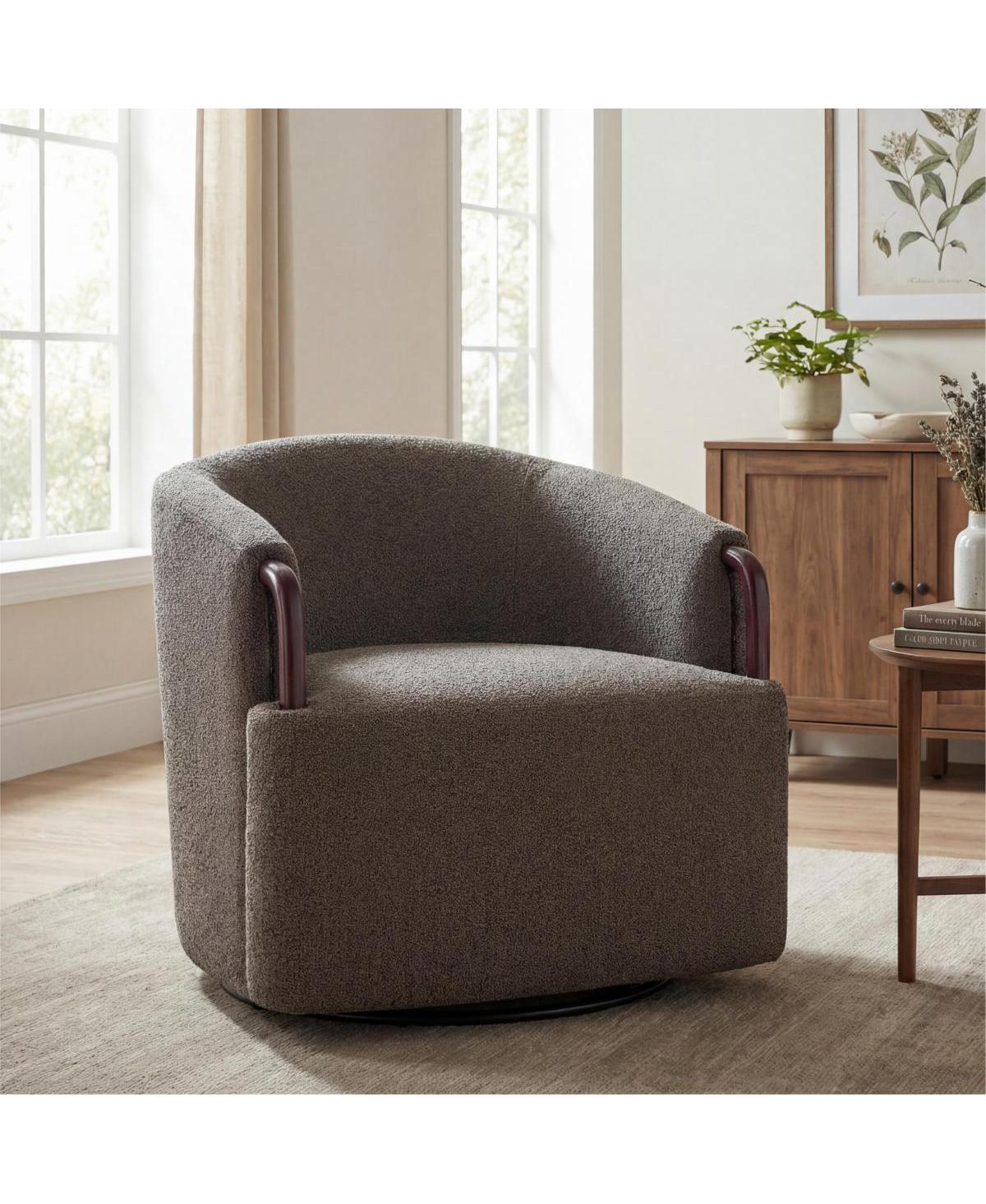 Click here for Streamdale Furniture30 Modern Boucle Swivel Barrel... prices