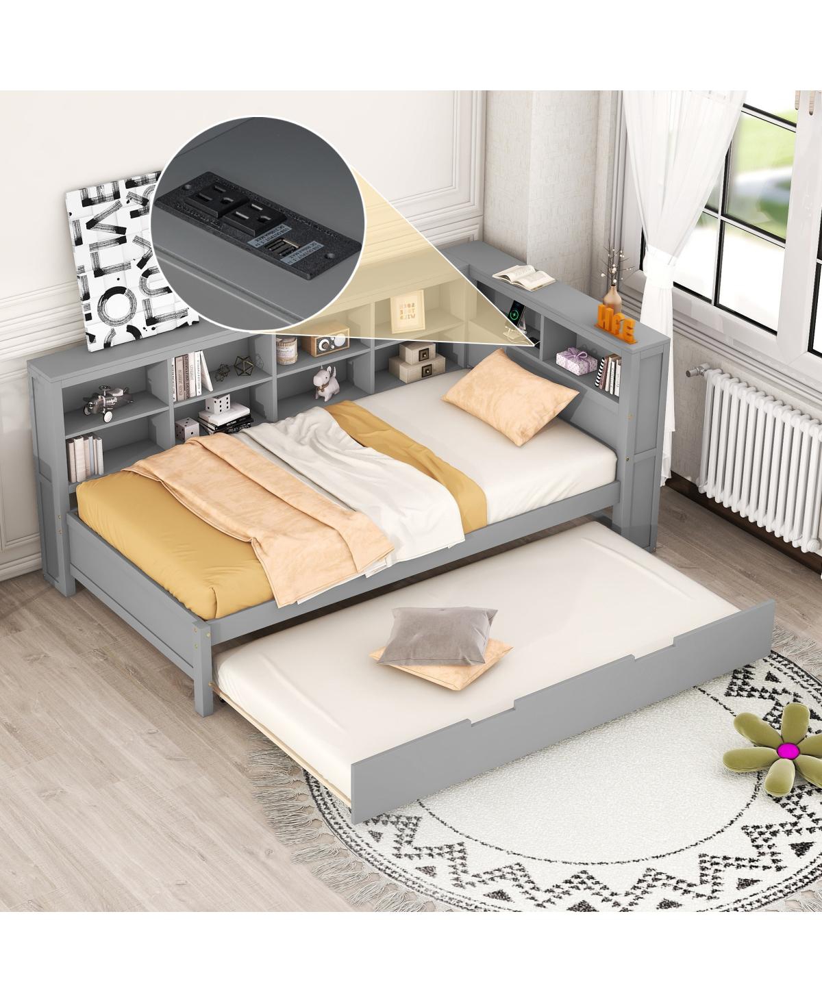 Click here for Streamdale Furniture Wooden Twin Daybed with Trund... prices