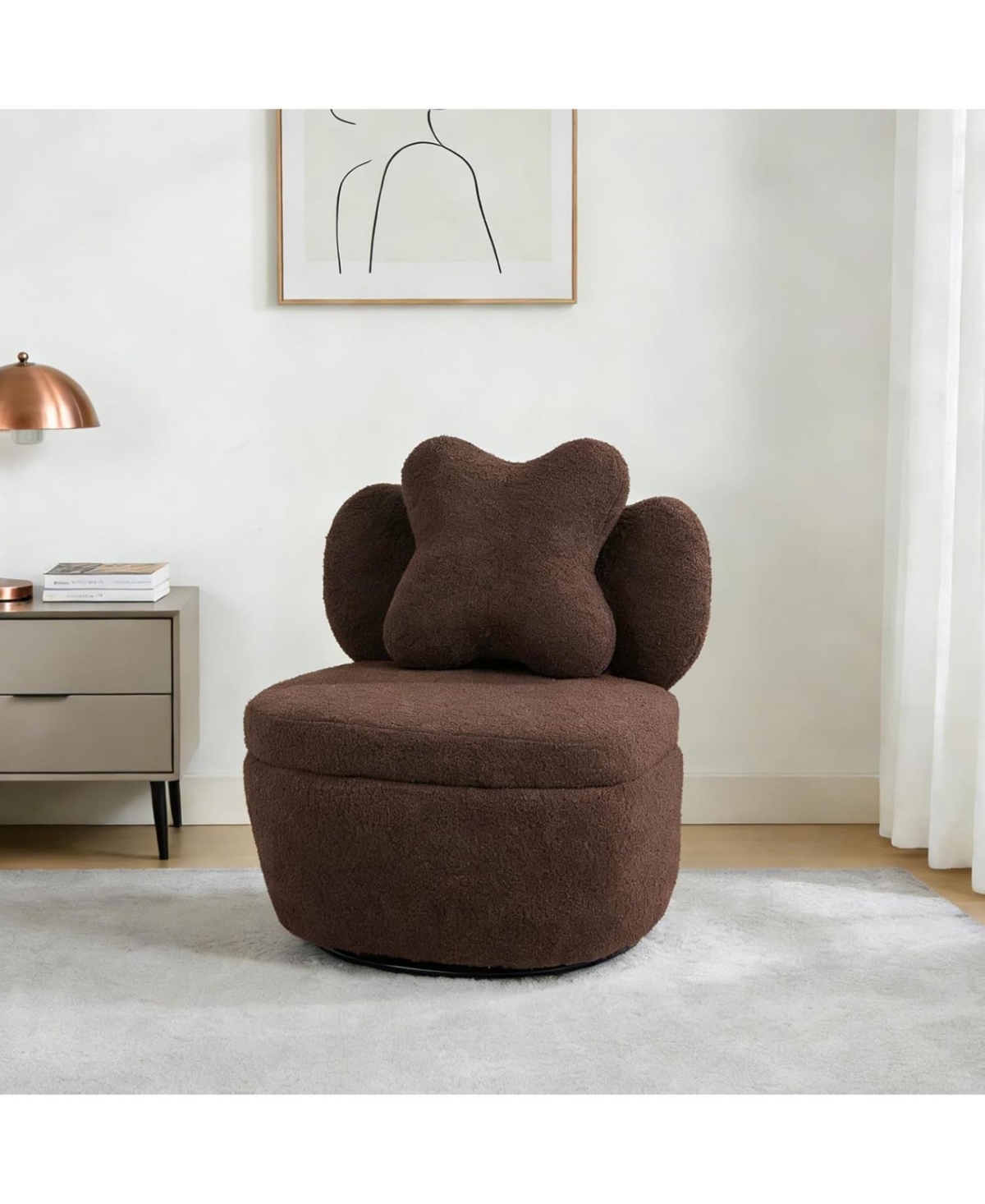 Click here for gaomon 360degree(s) Swivel Accent Chair with Stora... prices