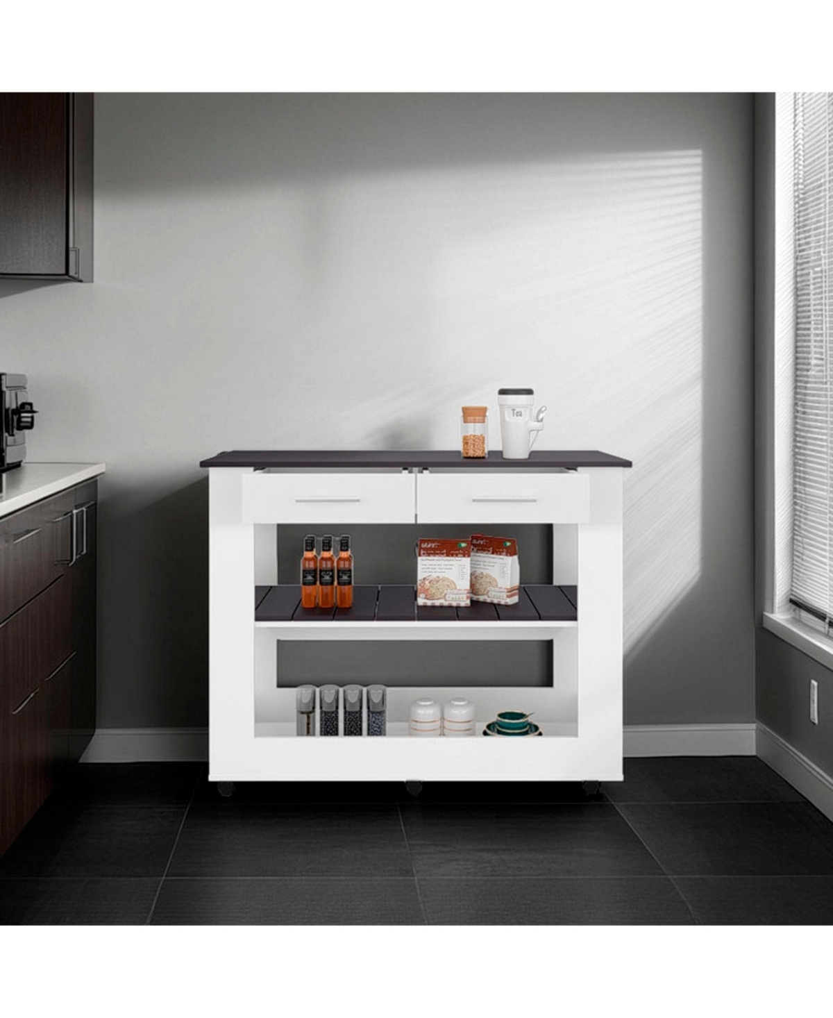 Click here for Fm Furniture Sol Modern Kitchen Island with Open S... prices