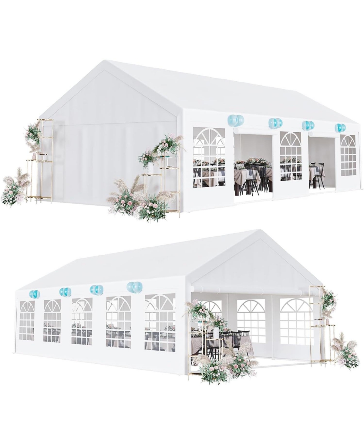 Click here for gaomon 16x32FT Outdoor Party Tent  Heavy Duty Wedd... prices