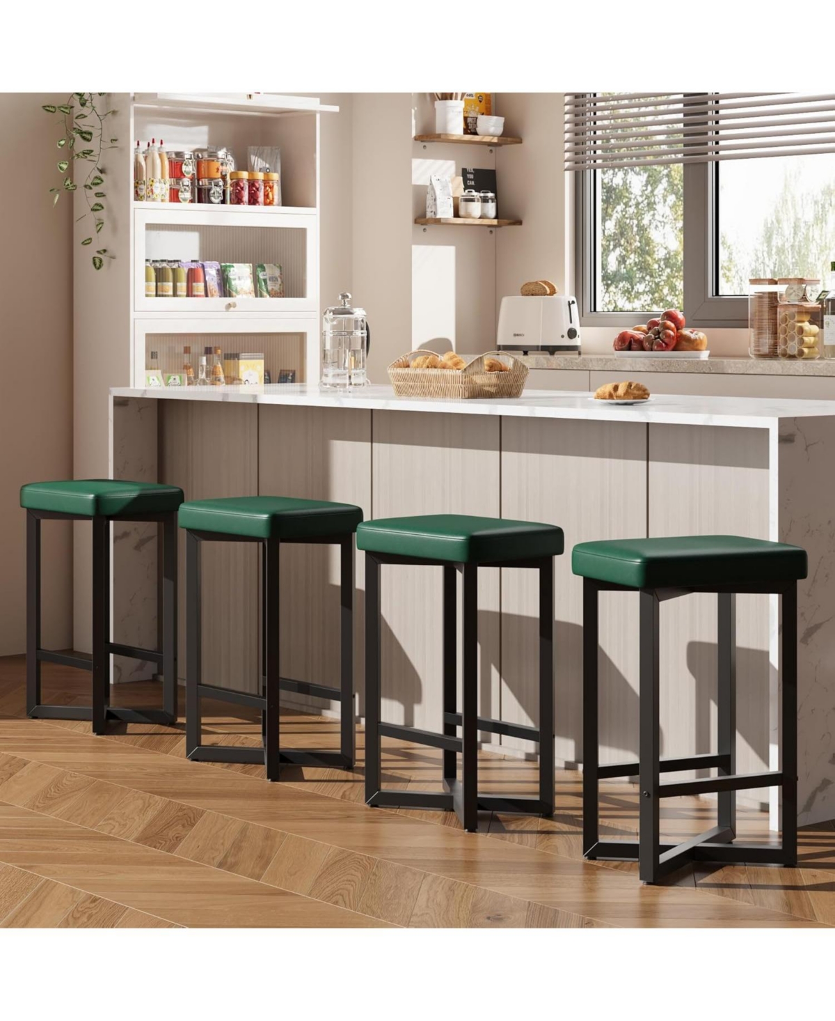 Click here for gaomon Set of 4  24.6 Inch Counter Height Backless... prices