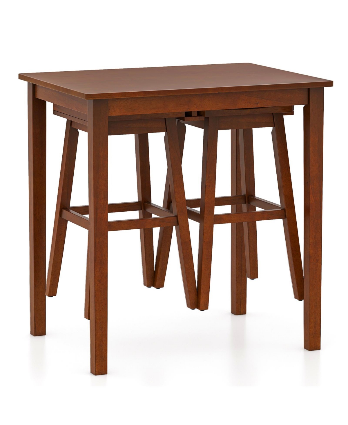 Click here for Sugift 3-Piece Bar Table Set with Pub Table and 2... prices