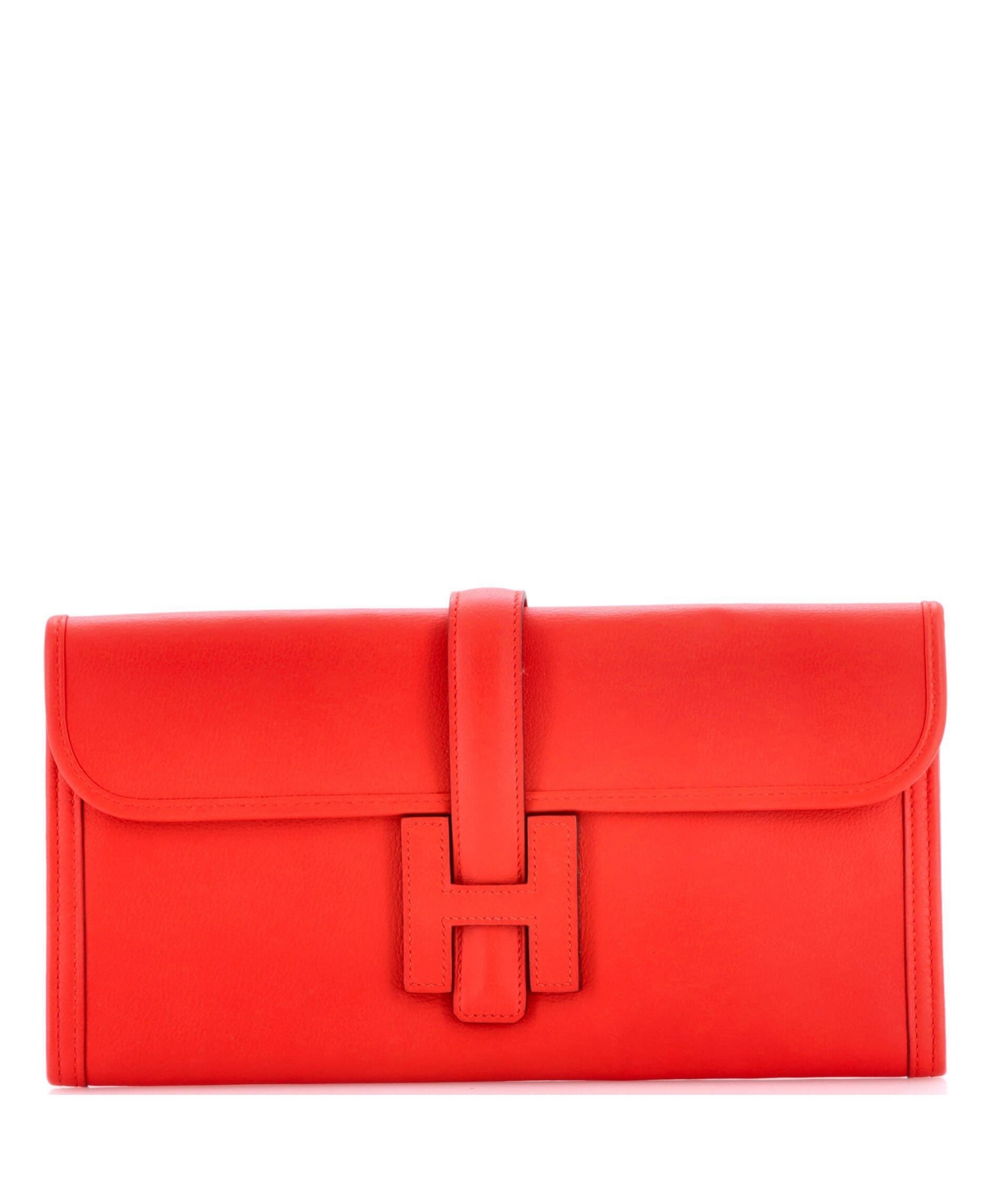 Click here for Pre-Owned HERMES 29 Jige Elan Clutch Evercolor - R... prices