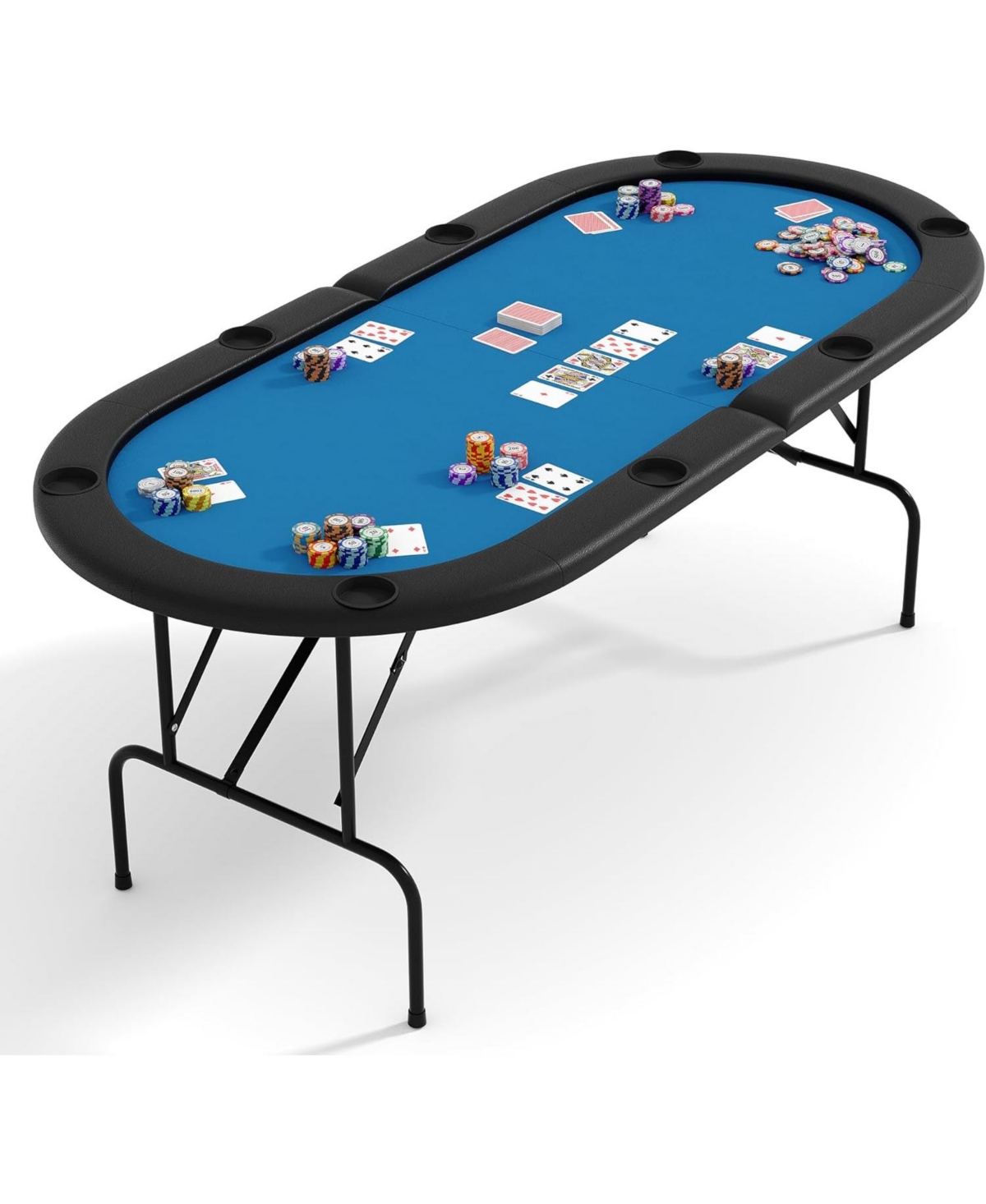 Click here for gaomon 8-Player 71Oval Poker Table with Collapsibl... prices