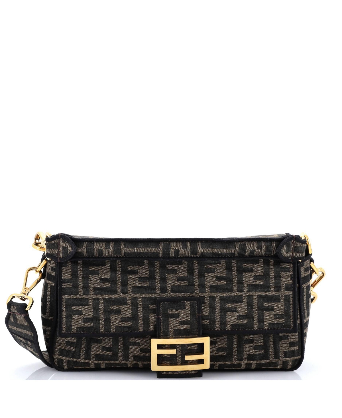 Click here for Pre-Owned Fendi Medium Baguette Nm Bag Zucca Canva... prices