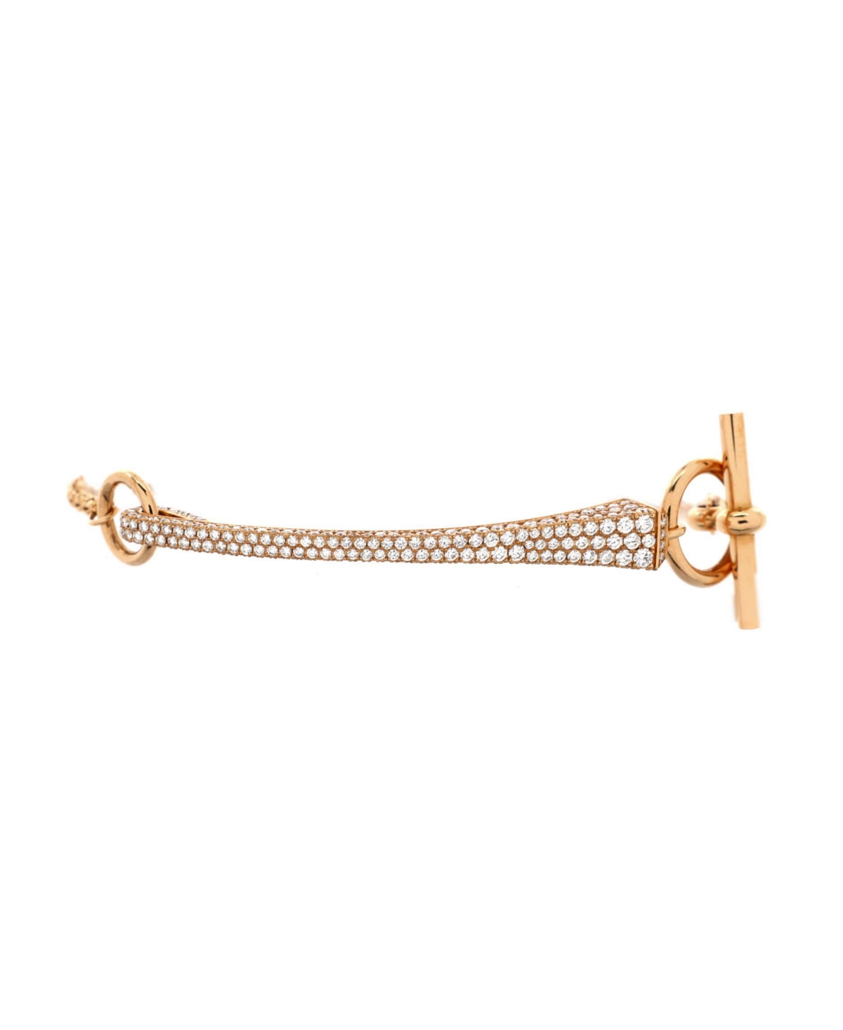 Click here for Pre-Owned HERMES Clou de Forge Chain Bracelet - 18... prices