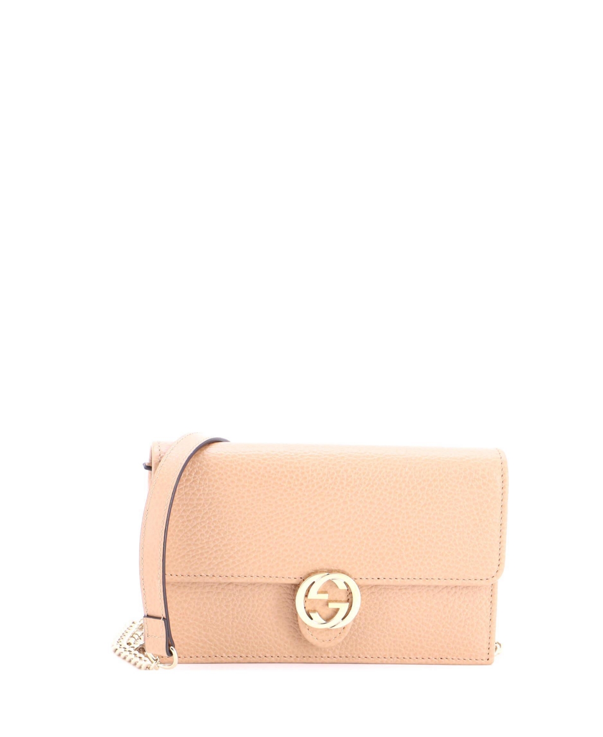 Click here for Pre-Owned Gucci Interlocking Wallet on Chain Leath... prices