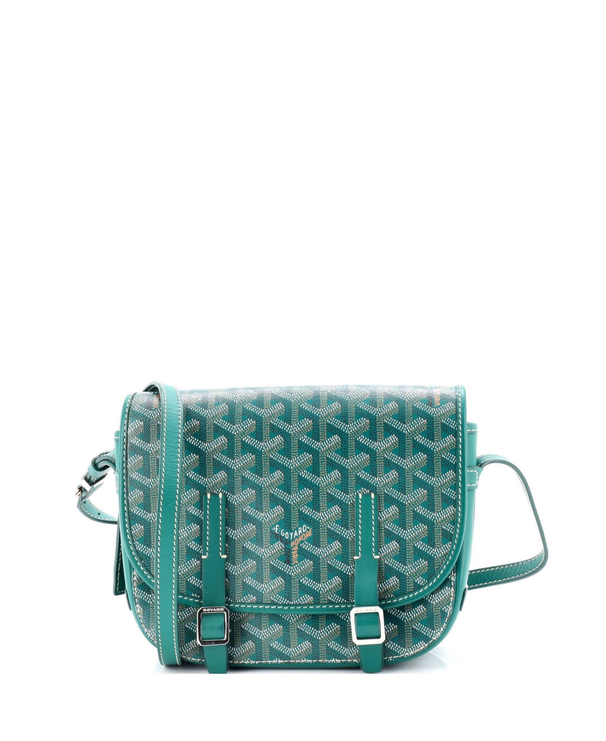 Click here for Pre-Owned Goyard Pm Belvedere Messenger Bag Coated... prices