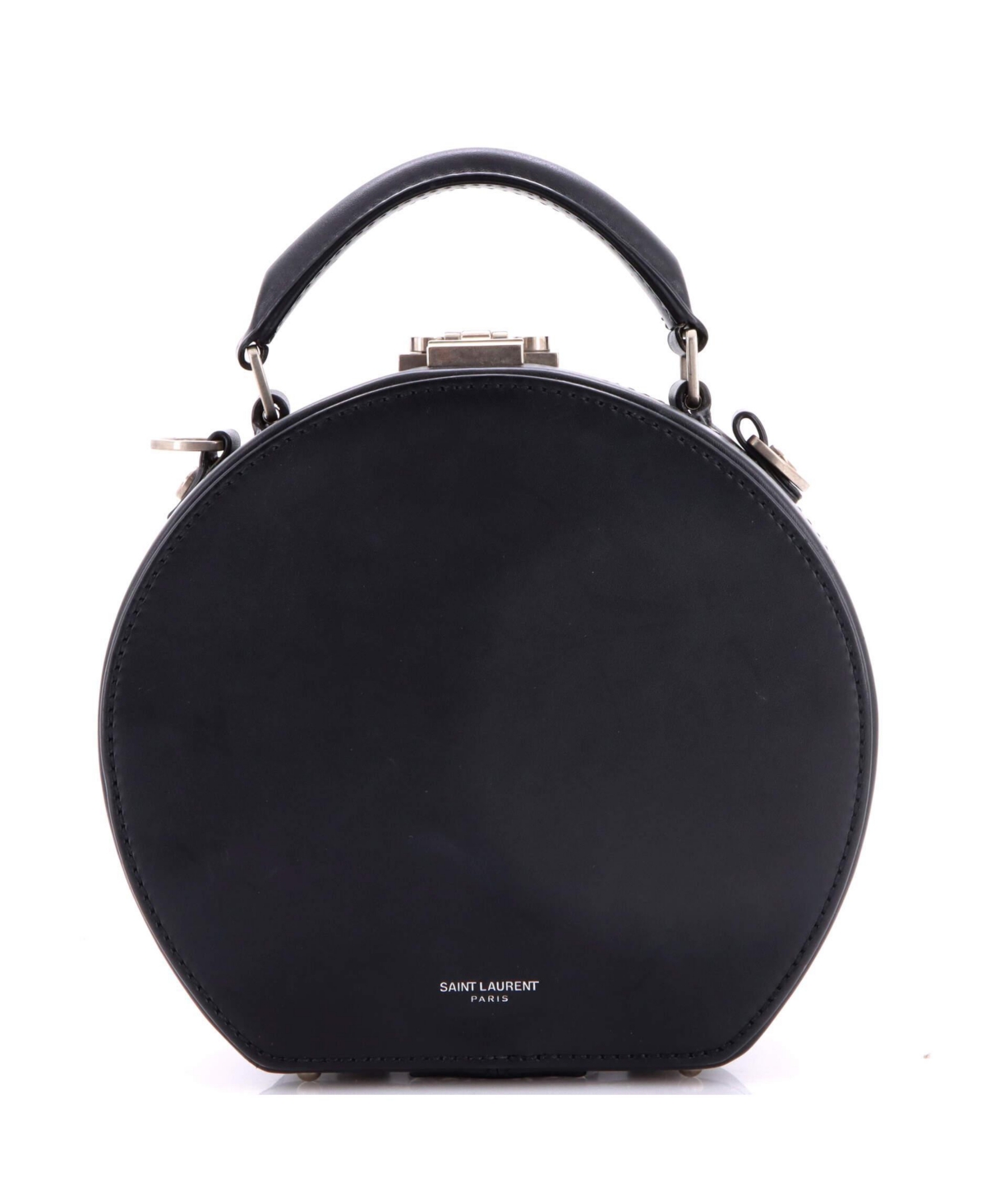 Click here for Pre-Owned Saint Laurent Small Mica Hatbox Bag Leat... prices