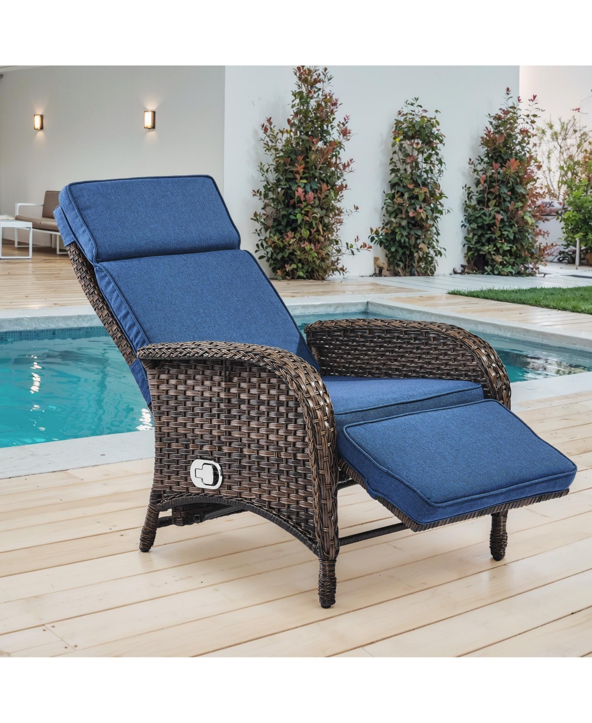 Click here for Pocassy Outdoor Recliner Chair for Patio  Wicker B... prices