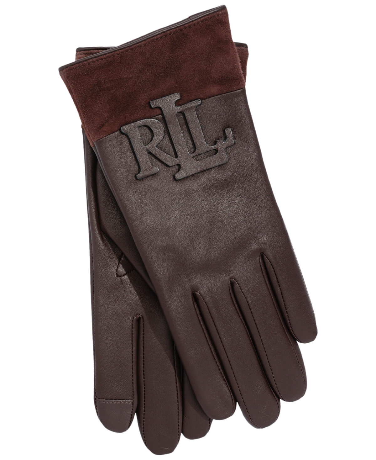 Click here for Lauren Ralph Lauren Womens Raised Logo Leather Tou... prices