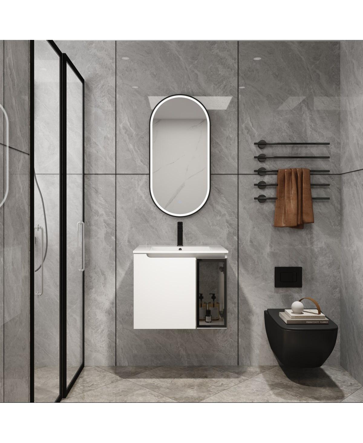 Click here for Thirtypeachy 24 Wall-Mounted Glossy White Bathroom... prices