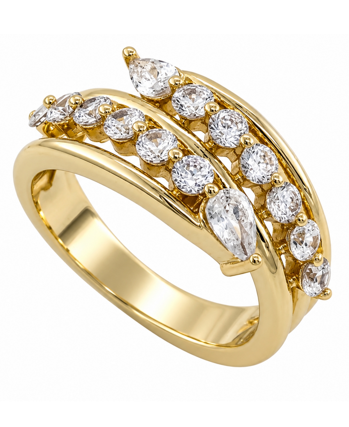 Click here for And Now This Cubic Zirconia Gold-Tone Plated Gradu... prices