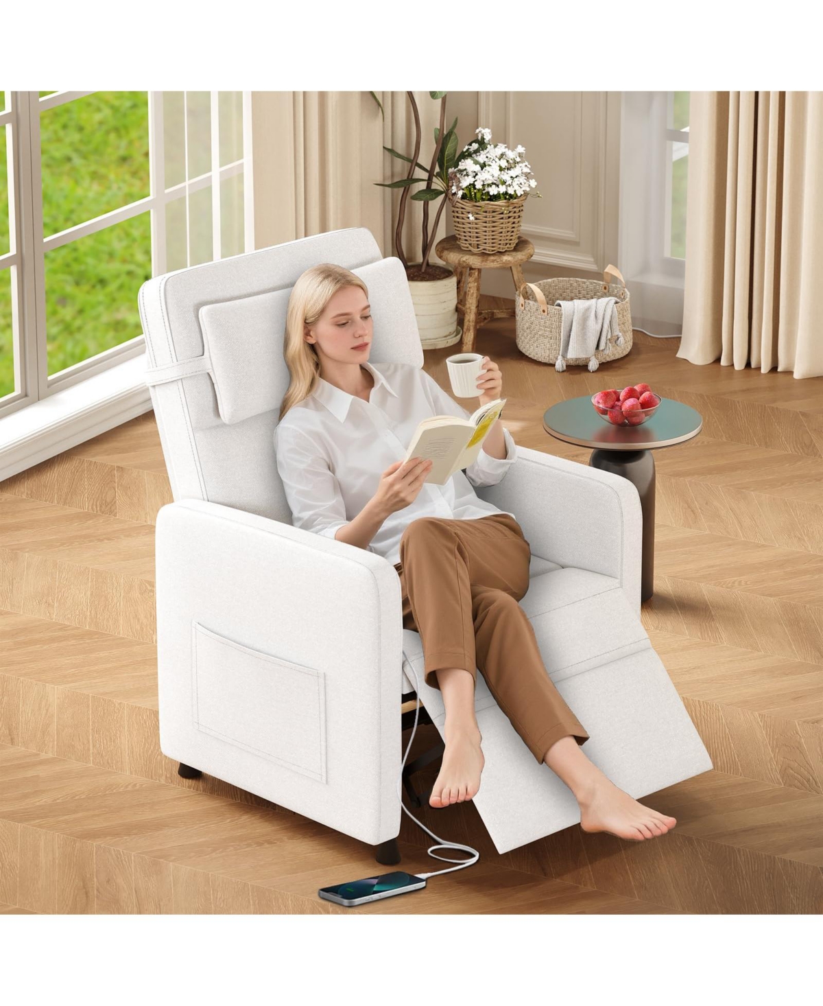 Click here for homfan Ergonomic Electric Power Recliner with Mass... prices