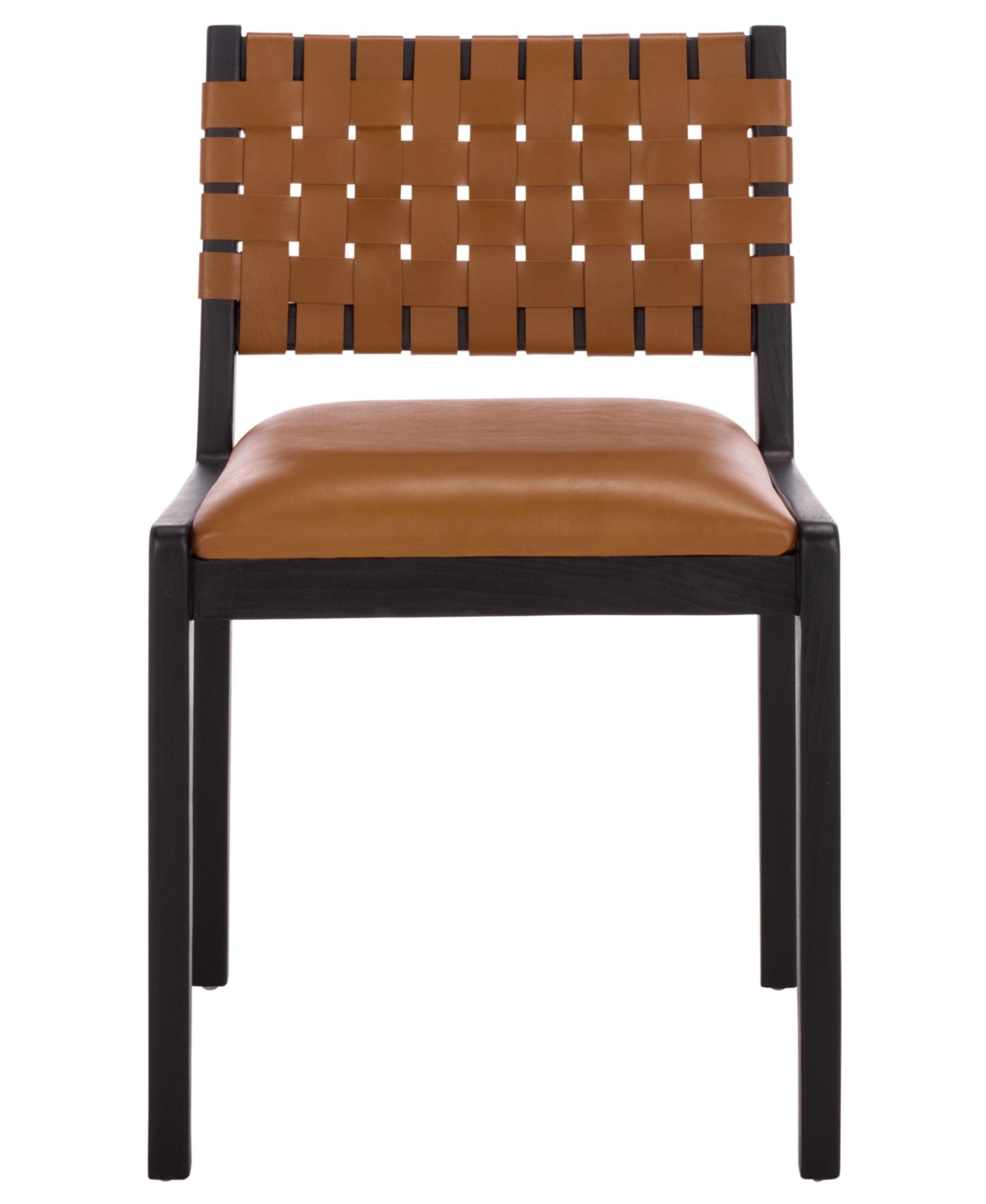 Click here for Safavieh Alcuin Dining Chair - Saddle / black prices