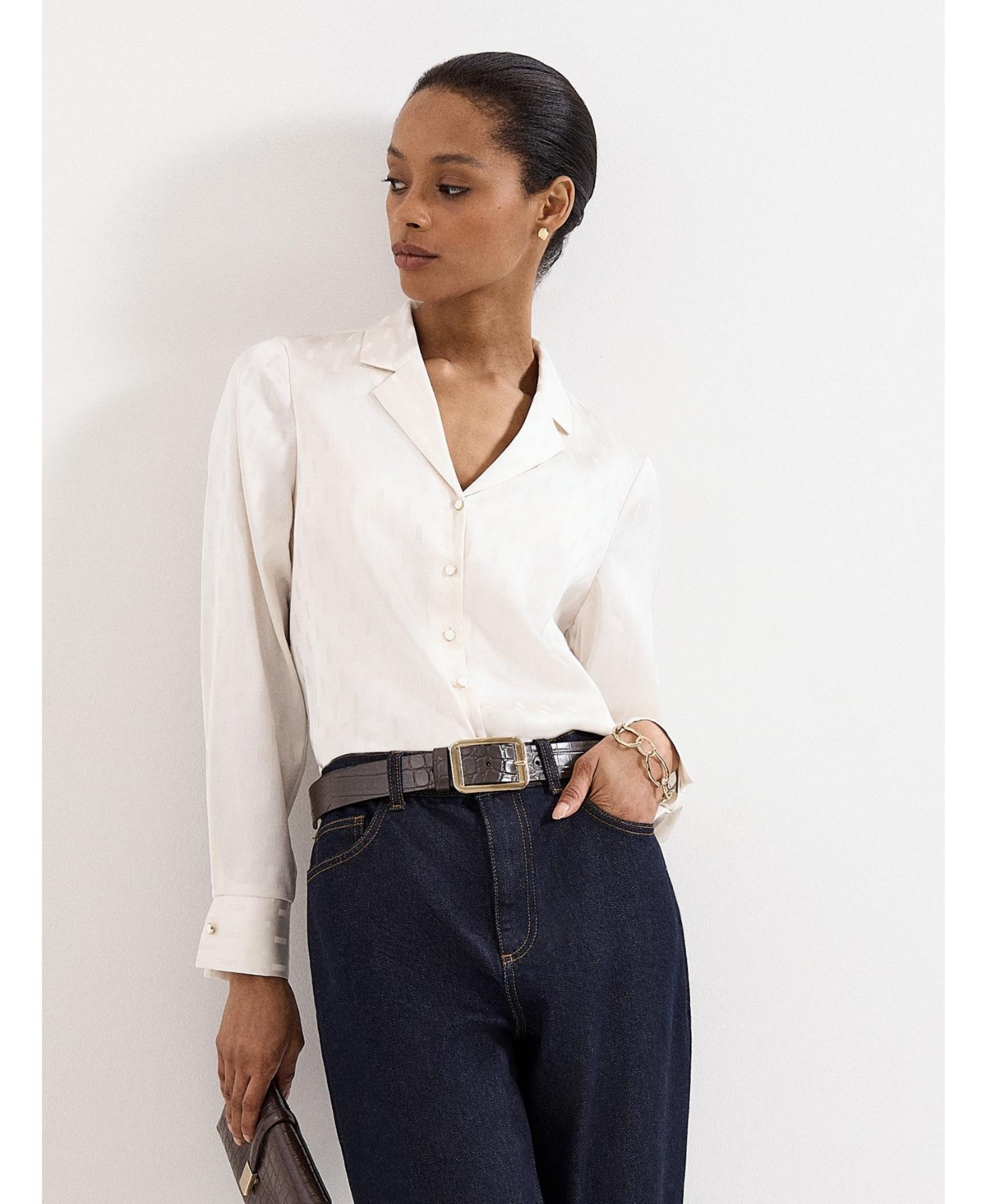 Click here for Phase Eight Womens Vega Long Sheeve Shirt - Ivory prices