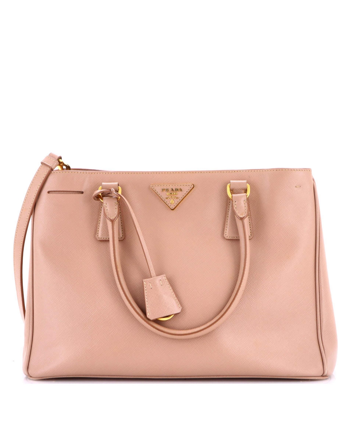 Click here for Pre-Owned Prada Medium Gardeners Tote Saffiano Lea... prices
