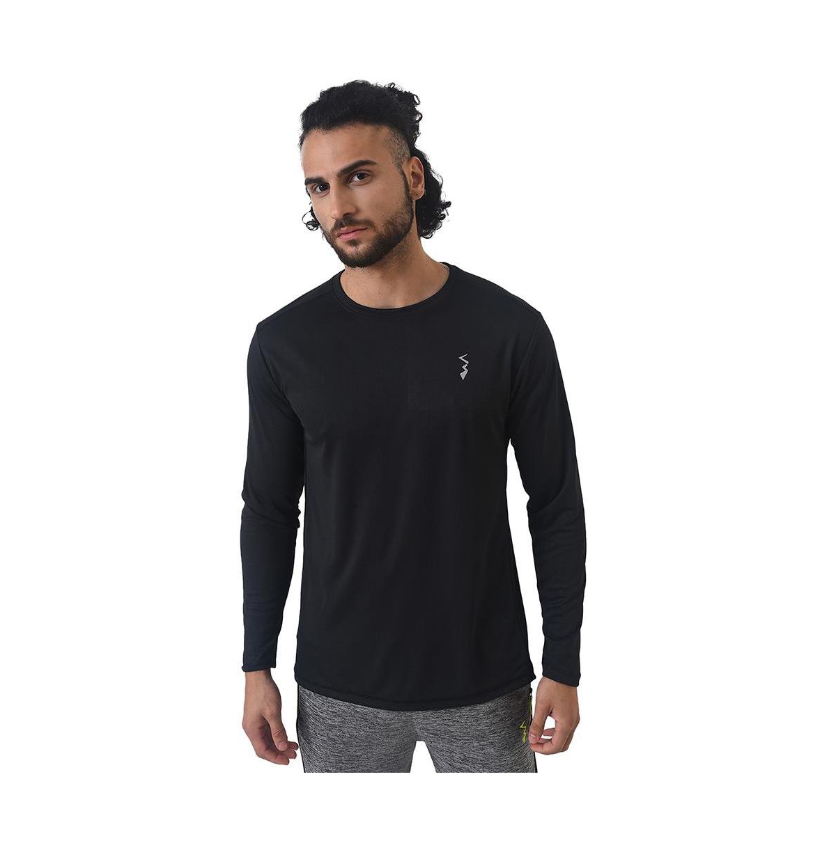 Click here for Campus Sutra Mens Activewear T-Shirt - Black prices