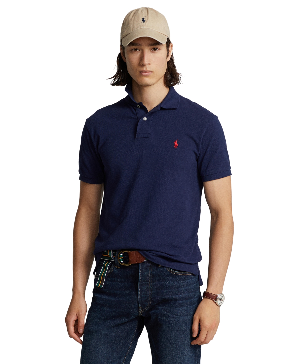 Click here for Polo Ralph Lauren Mens Classic-Fit Mesh Polo Shirt... prices