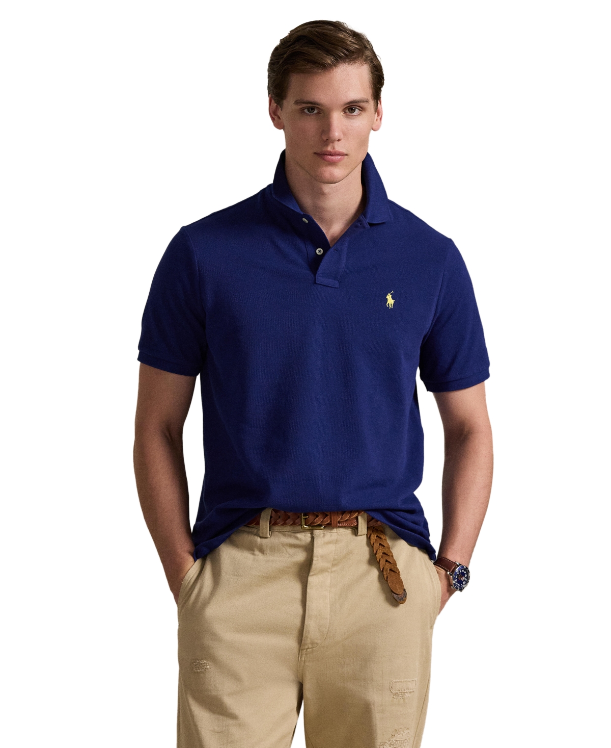 Click here for Polo Ralph Lauren Mens Classic-Fit Mesh Polo Shirt... prices