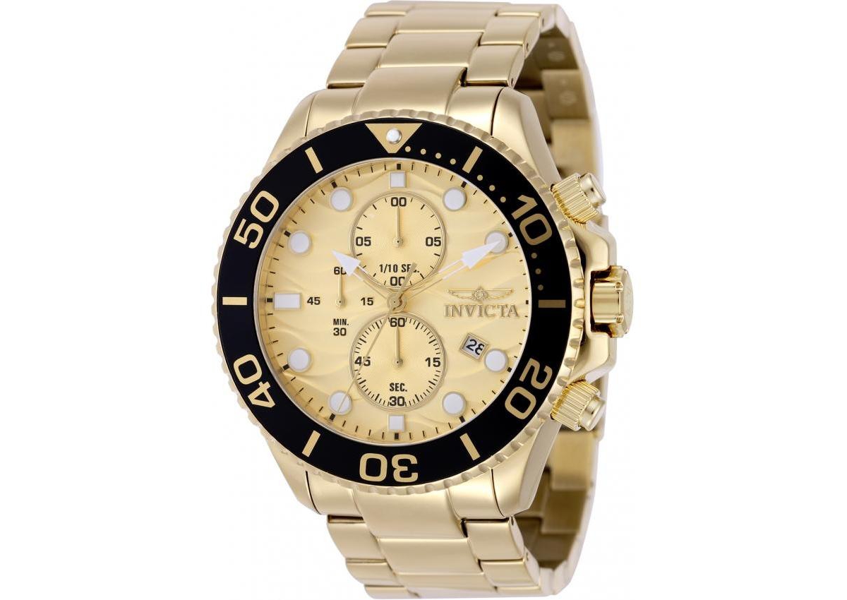 Click here for Invicta Mens 50225 Pro Diver Quartz Gold - Gold prices