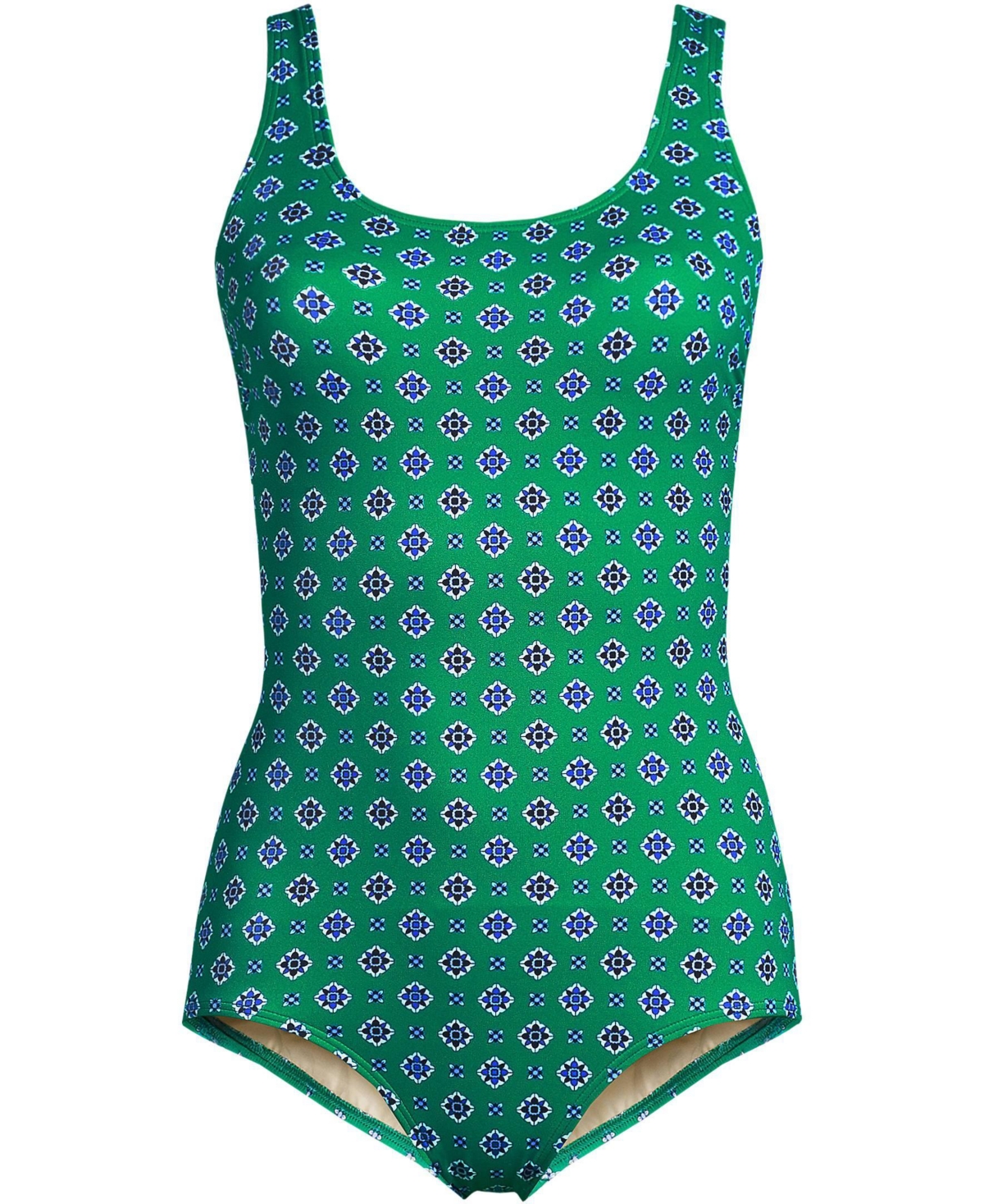 Click here for Lands End Plus Size Tugless Low Leg One Piece Swim... prices