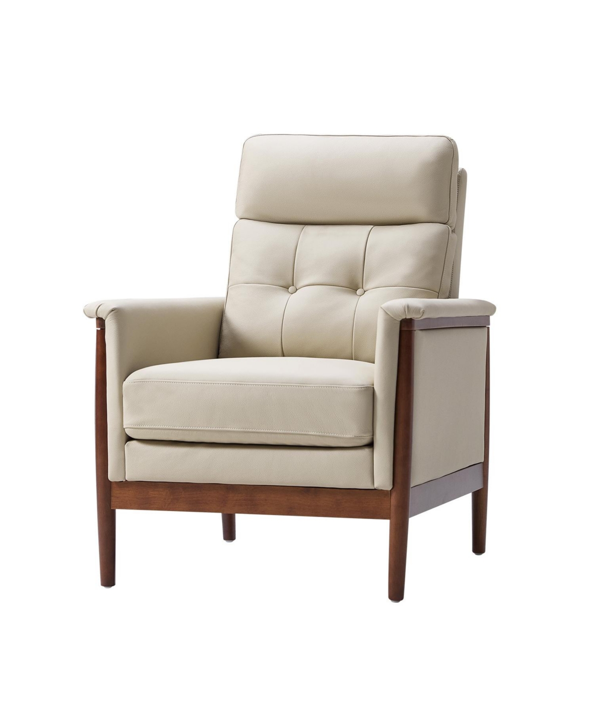 Click here for Hulala Home Zenaido Mid-Century Modern Genuine Lea... prices