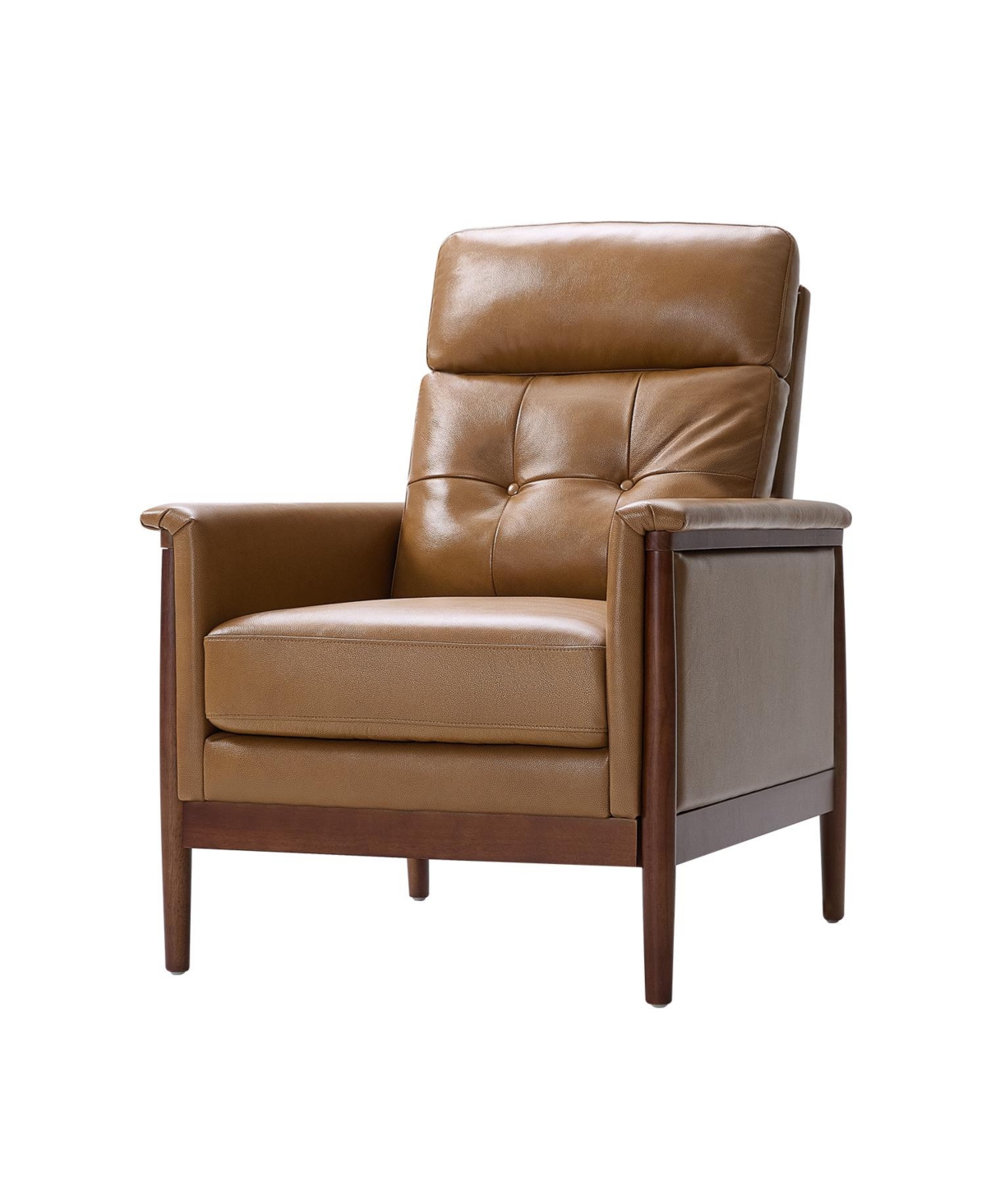 Click here for Hulala Home Zenaido Mid-Century Modern Genuine Lea... prices