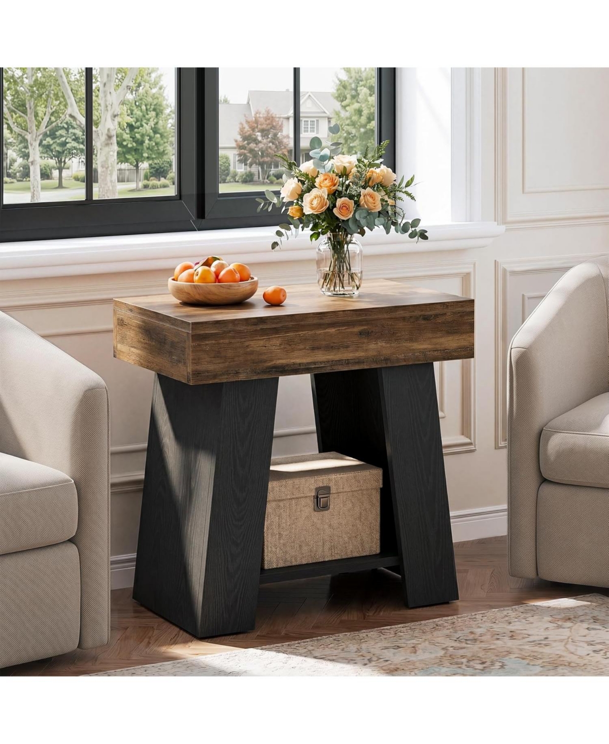 Click here for Tribesigns 2-Tier End Table: Farmhouse couch side... prices