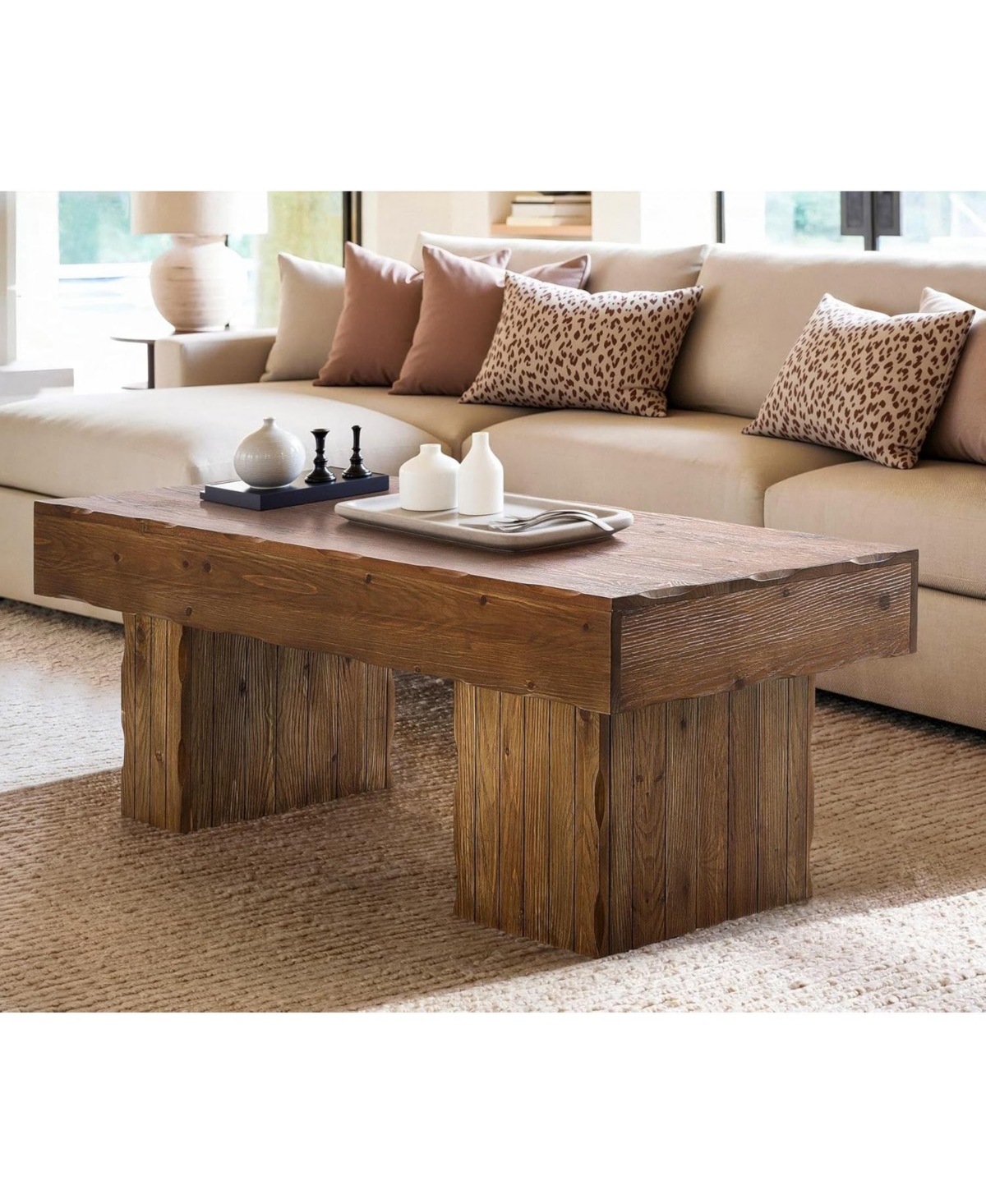 Click here for Tribesigns 47 Solid Wood Coffee Table: Farmhouse c... prices
