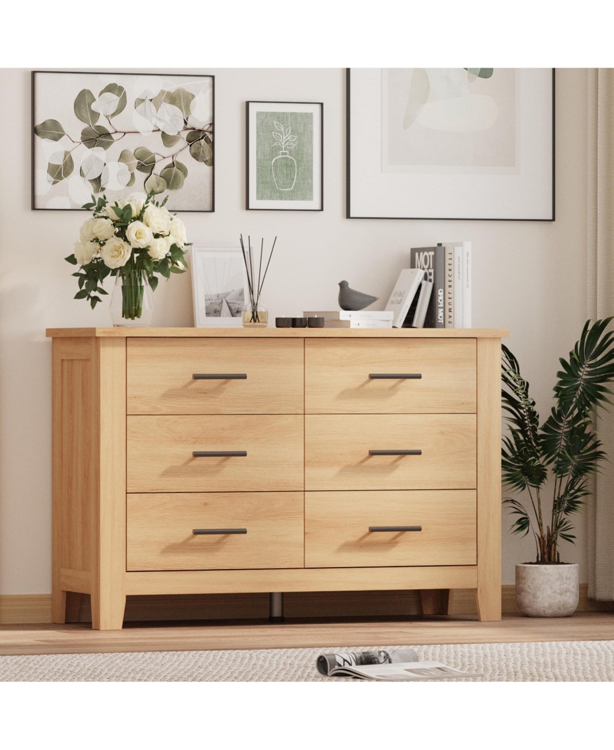 Click here for gaomon 6 Drawer Dresser for Bedroom  47 Wide Chest... prices