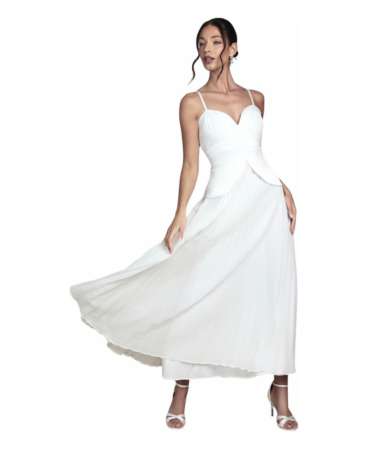 Click here for Coast Womens Strappy Crepe Maxi Dress - Ivory prices