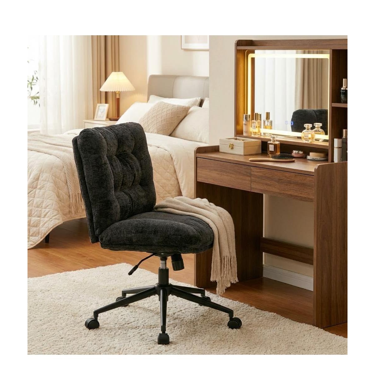 Click here for gaomon Armless Home Office Chair  Wide Double-Cush... prices