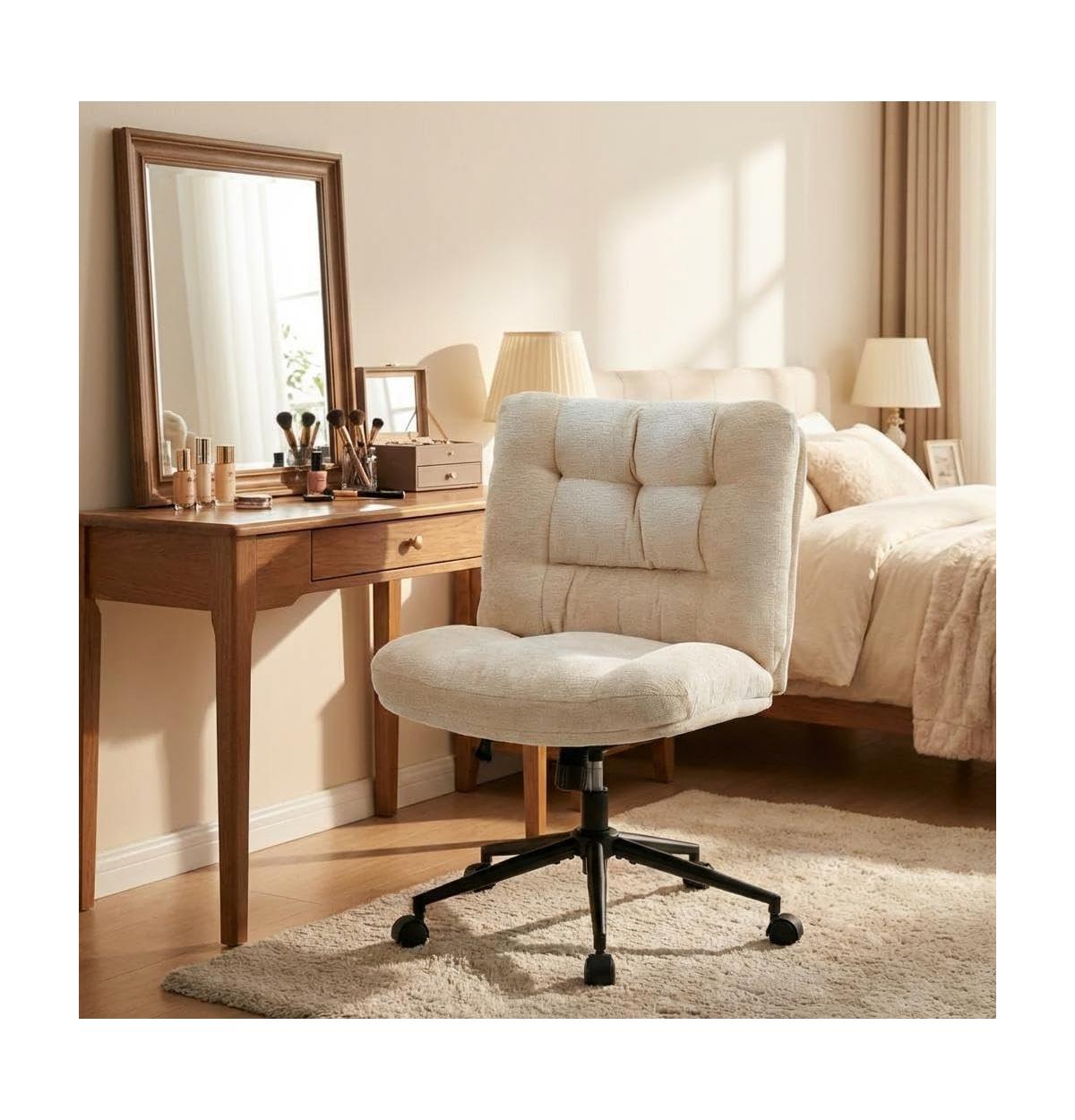 Click here for gaomon Armless Home Office Chair  Wide Double-Cush... prices